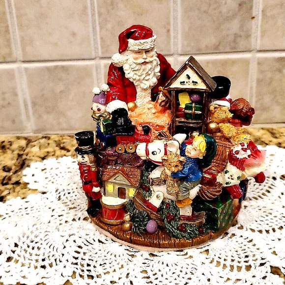 Holiday | Santas Toy Workshop Work Collectible Resin Tabletop Figurine ...